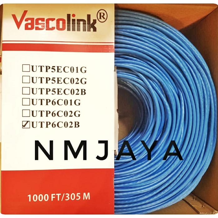 Jual Kabel Lan Cat6 Cat 6 Utp Vascolink Biru 305meter Di Seller Velvet ...