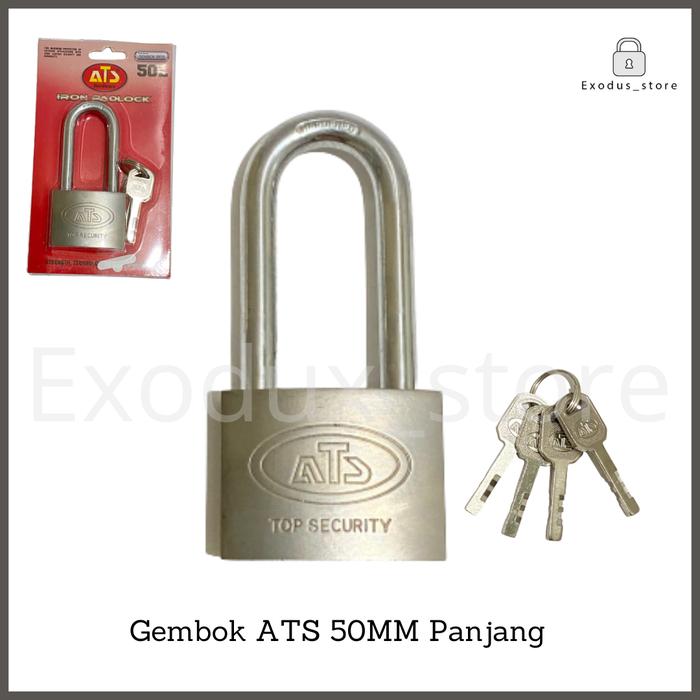 Jual Gembok pagar rumah anti maling / anti karat besar ATS 50MM Panjang ...