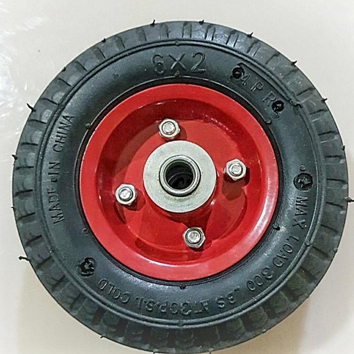 Jual roda ban angin 6" roda ban pompa/ ban pneumatic/roda troli ban ...