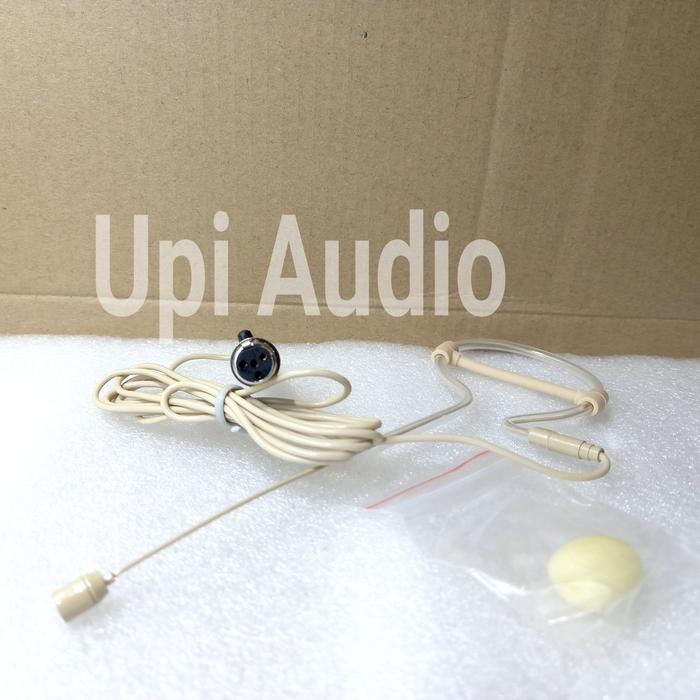 Jual mic lidi telinga 4 pin untuk wireless microphone mini xlr 4pin ...