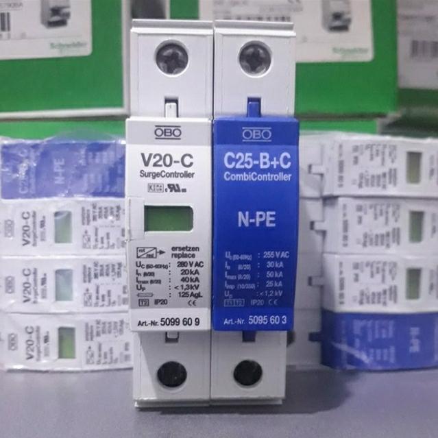 Jual Surge Arrester obo V20-C 1P + NPE 280Vac - Jakarta Pusat - Rasya ...