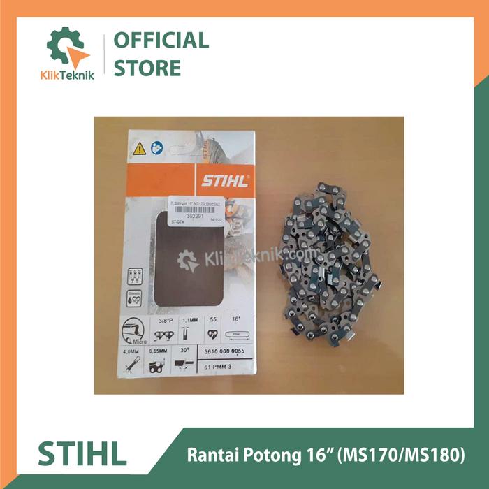 Jual STIHL Rantai potong 16" MS170 atau MS180 3610-000-0055 asli Stihl - Kota Tangerang ...