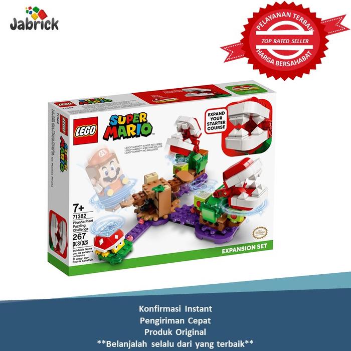 Jual LEGO 71382 SUPER MARIO Mario's Piranha Plant Puzzling Challenge ...