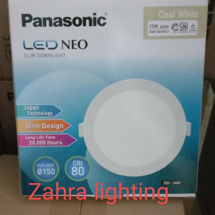 Jual Lampu Led Panel Neo Slim 15 watt Natural(4000K) panasonic ...