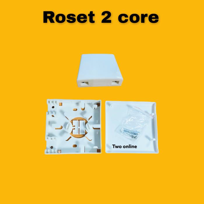 Jual Roset 2 core (kosongan)FO/OPTIK/OPTIC/ADAPTOR/ADAPTER/FIBER ...