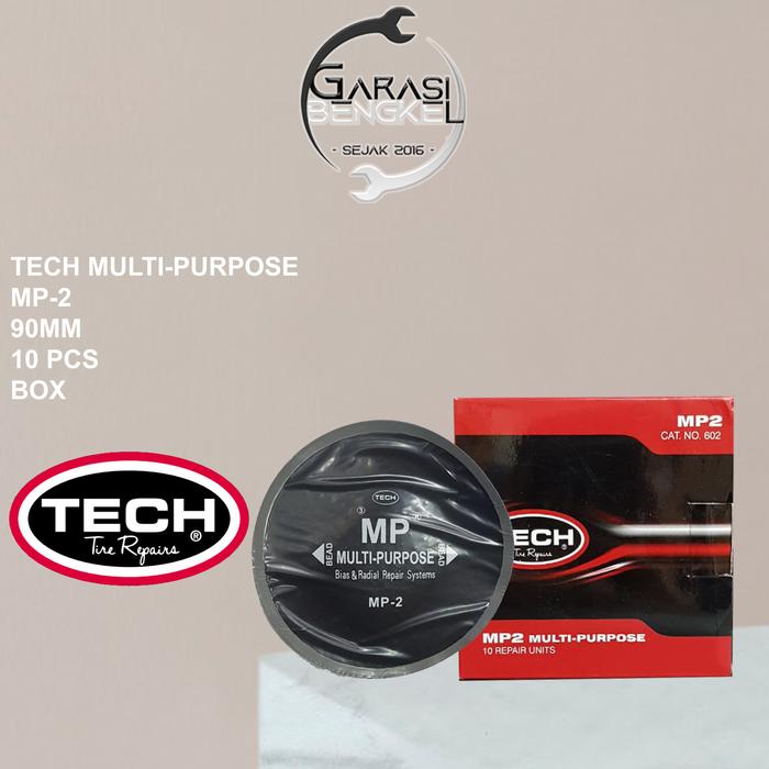 Jual Tech Universal Tire Patch-Multi Purpose MP-2 Karet Tambal Tubeless ...