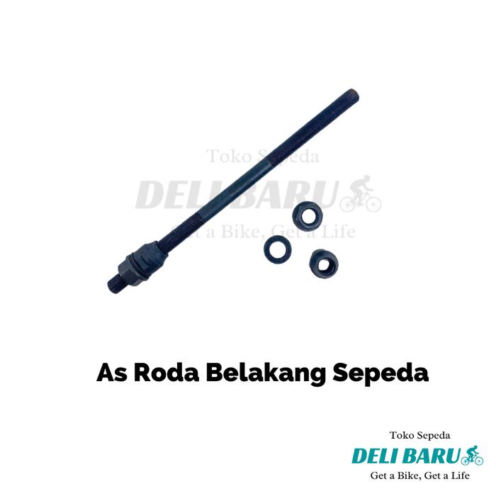 Jual As roda belakang sepeda mur 15 - Kab. Bogor - deli_baru | Tokopedia