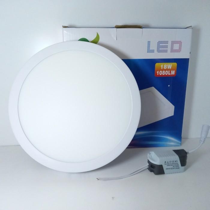 Jual LAMPU DOWNLIGHT LED 18 WATT PUTIH OB LAMPU PANEL LED 18w BULAT ...