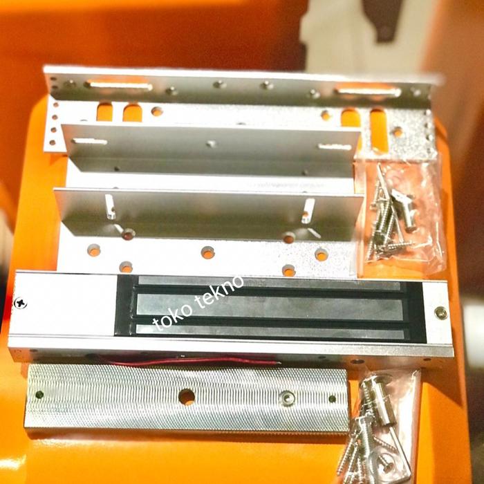 Jual Emlock Em Lock Magnetic Lock With Bracket ZL 280kg 600Lbs + 2 Led ...