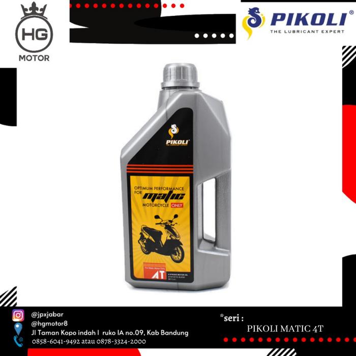 Jual Oli Mesin Matik Pikoli Matic Synthetic Blend 4T 800ml Original ...