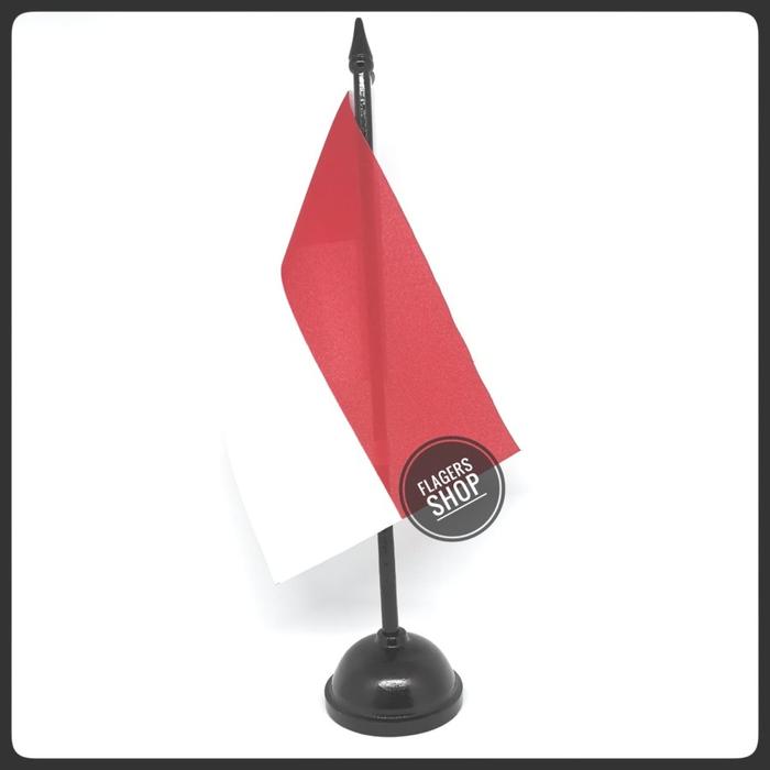 Promo BENDERA MEJA NEGARA INDONESIA / BENDERA MEJA MERAH PUTIH + TIANG ...