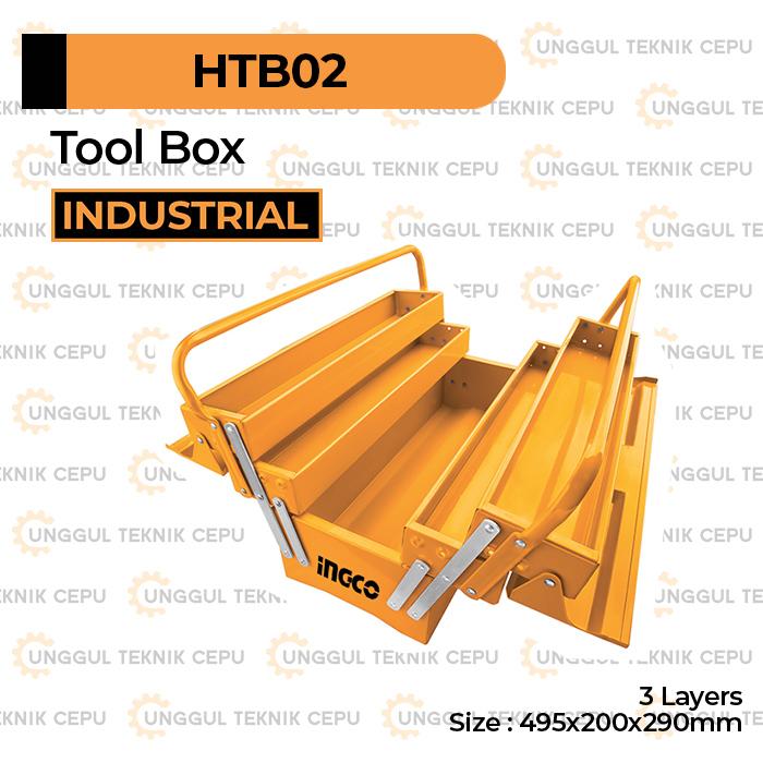 Jual Tool Box (3-Stack) INGCO HTB02 Kotak Alat Perkakas Toolbox Besi ...