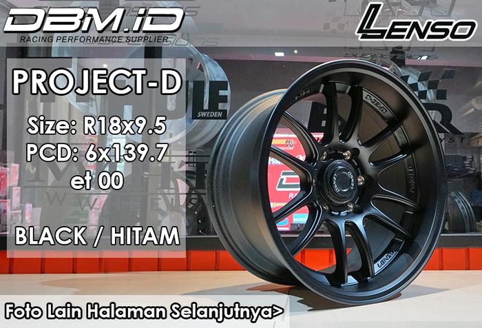 Promo ORIGINAL Velg Lenso Project D TDS R18x9.5 6x139.7 et 00 Black Cicil 0% 3x - Kota Surabaya ...