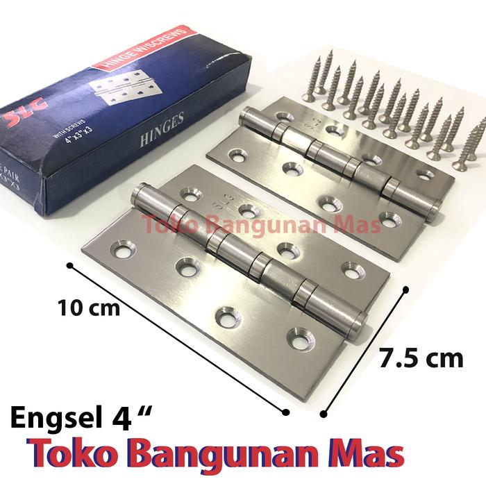 Jual Engsel Tebal SOLIGEN 4" Stainless ENGSEL JENDELA PINTU 4 INCH ...
