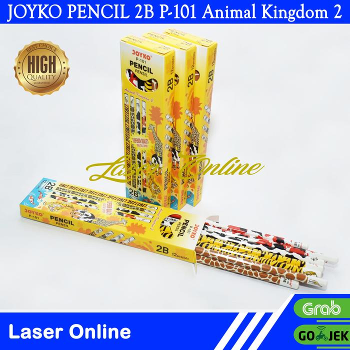 Jual Pensil 2B Joyko P-101 Animal Kingdom 2 satuan - Jakarta Selatan - laser online | Tokopedia
