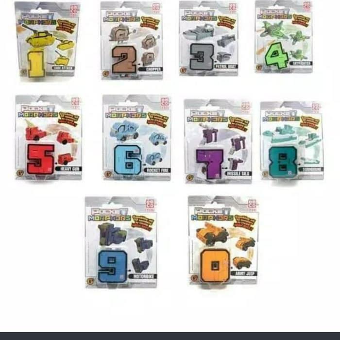 Jual emco pocket morphers satuan/mainan robot angka - Jakarta Barat ...