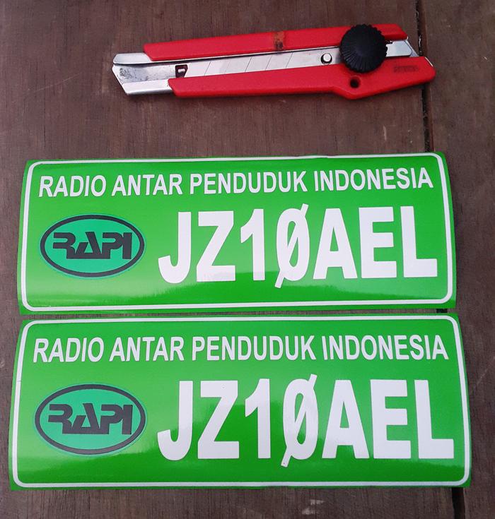 Jual STIKER RAPI DENGAN CALLSIGN UNTUK KACA MOBIL ATAU KACA RUMAH - Kab ...