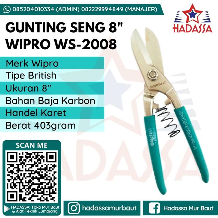 Jual Gunting Seng 8 Inci Wipro WS-2008 - Kab. Lumajang - Hadassa ...