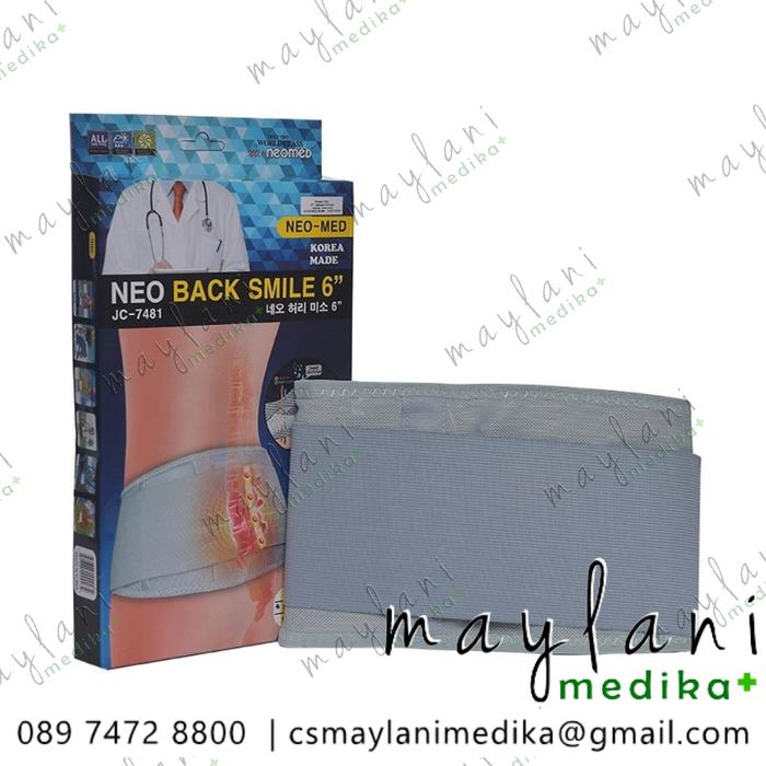 Jual NEOMED NEO BACK SMILE 6" JC-7481 / KORSET PUNGGUNG / BACK SUPPORT ...