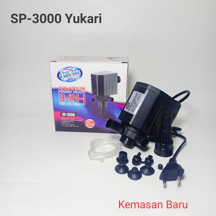 Jual Aquarium Power Heads 3in1 SP-3000 Yukari Pompa Air Celup Akuarium - Hitam - Jakarta Barat ...