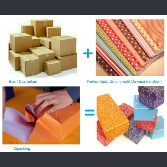 Jual Packing Kado Box Kertas Kado Bubble Wrap Gift Set untuk Hadiah ...