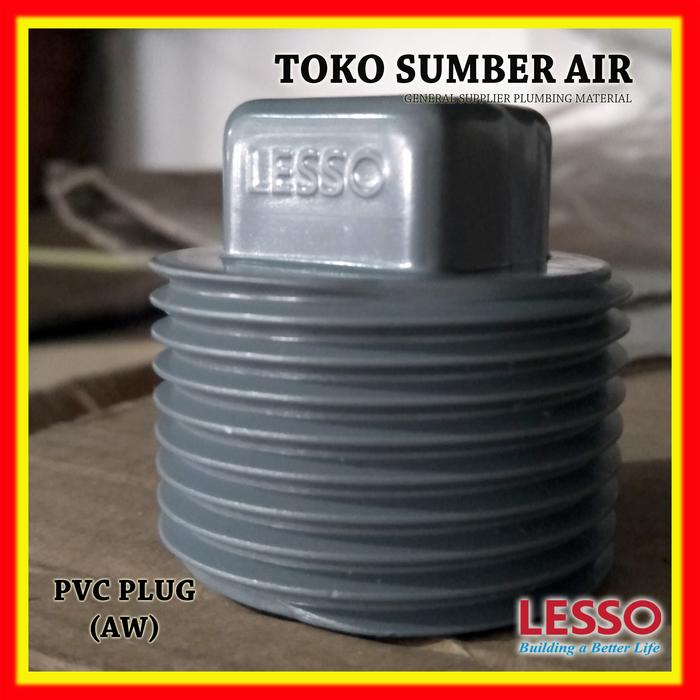 Jual PVC PLUG 1 INCH - AW - MERK LESSO - Kota Bandung - Toko Sumber Air ...