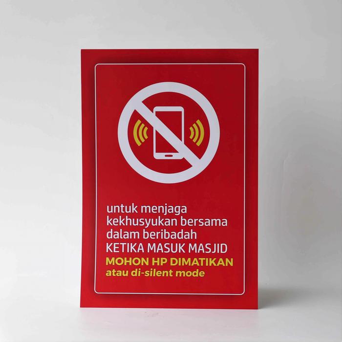 Jual Poster Matikan HP saat Masuk Masjid - Kab. Sleman - Syafana ...