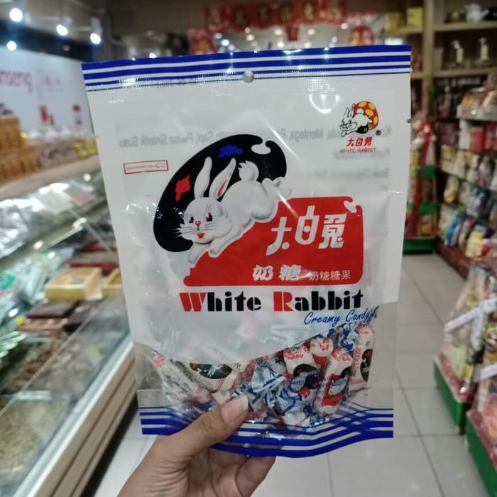 Jual permen susu kelinci jadul milk soft candy white rabbit 180g ...