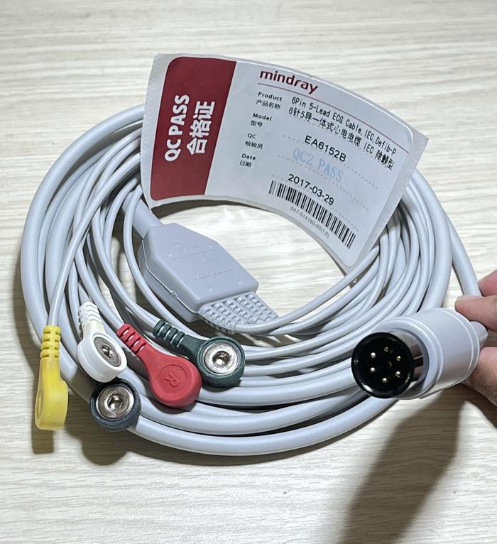 Jual ECG Cable Mindray Original 6 Pin Direct 5-Lead IEC - Kota ...
