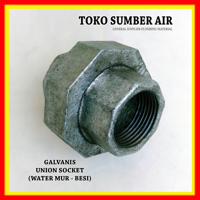 Jual GALVANIS UNION SOCKET 1 INCHI - WATER MUR BESI - Kota Bandung ...
