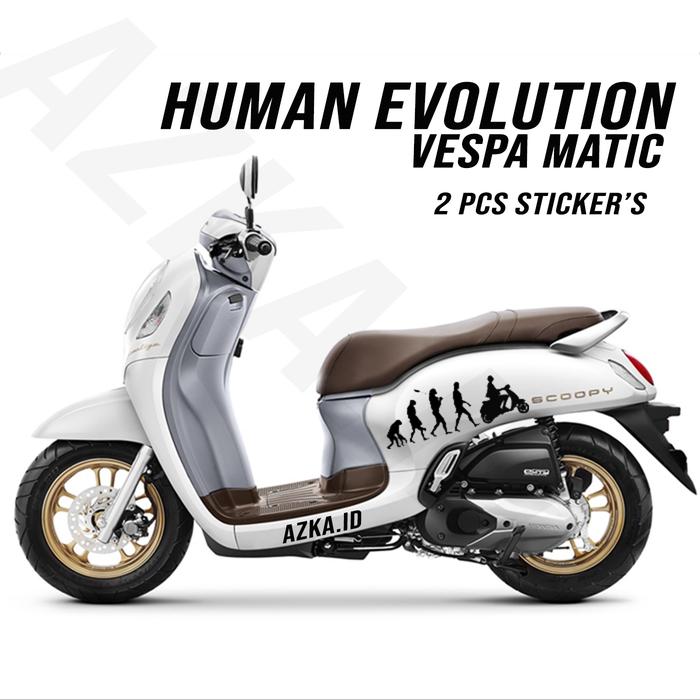 Jual STICKER HUMAN EVOLUTION/HUMAN EVOLUTION/STICKER SCOOPY/STICKER ...