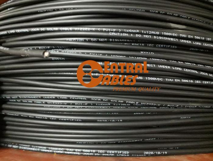 Jual PV1-F 4 mm2 12 AWG PV-1F Solar Panel Cable Kabel Solar Panel 1000V ...
