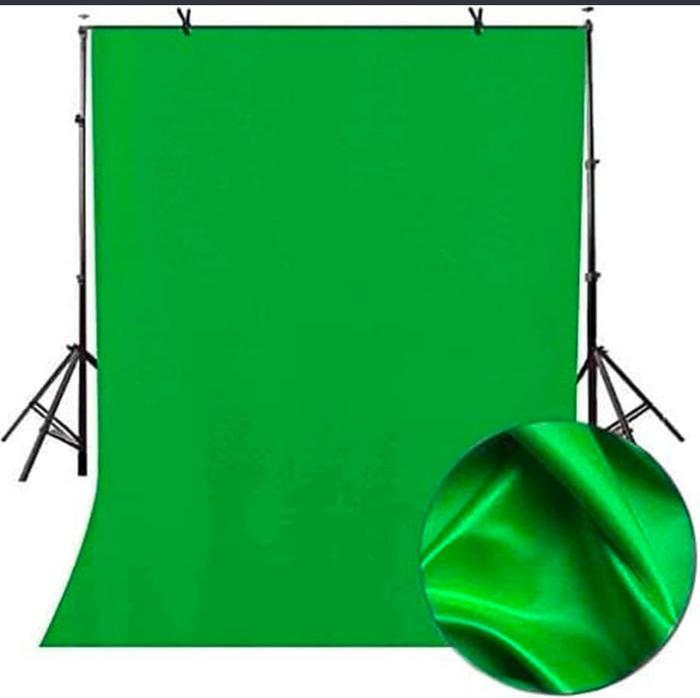 Jual Backgound Kain Foto Hijau Polos Green Screen Backdrop Studio Layar ...