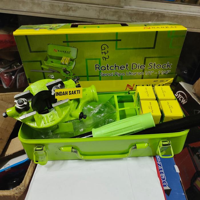 Jual Snei Senai Pipa Set 1/2" - 1 1/4" Nankai Rachet Die Stock - Kota ...