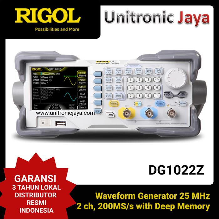 Jual RIGOL DG1022Z Function Arbitrary Waveform Generator 20 MHz 2CH - Kota Bandung - Unitronic ...