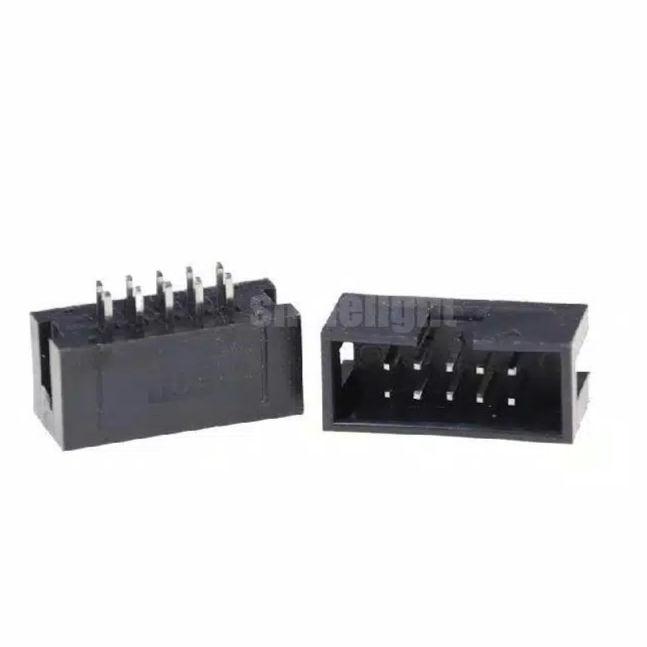 Jual DC3-10P IDC BOX Header 10pin 2x5 Male Socket JTAG Soket 10 pin Lurus - Jakarta Timur - I2C ...