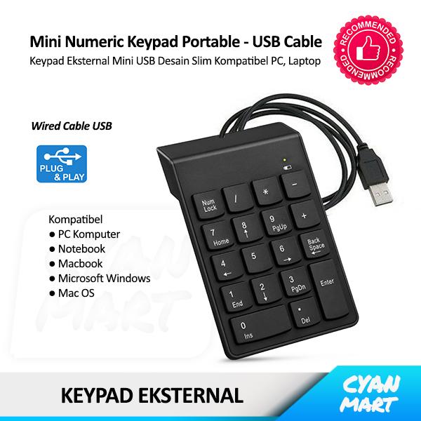 Jual Numpad Numeric Keypad Keyboard Numerik External USB Universal ...