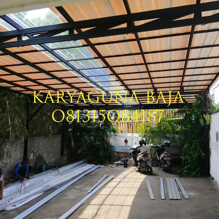 Jual KANOPI BAJA RINGAN ATAP ALDERON RS + SPANDEK TRANSPARAN - PAK RUDY ...