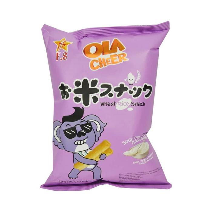 Jual Ola Cheer Wheat Rice Snack 60g - Sour Cream & Onion Flavoured ...