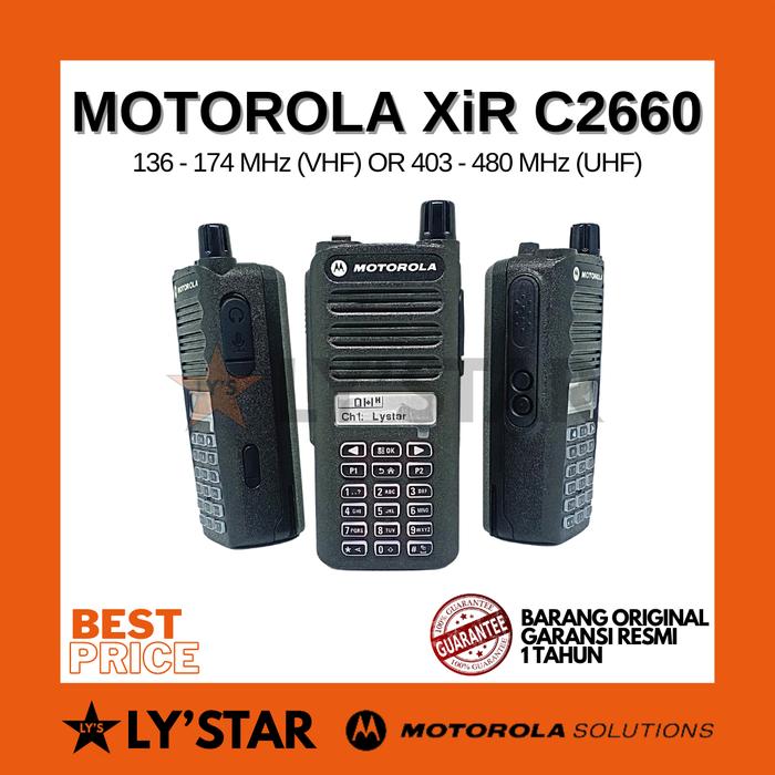 Jual HT Motorola XIR C2660 / C 2660 - VHF - Jakarta Barat - Lystar ...