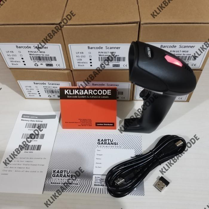 Jual Ultron W10 1D Barcode Scanner Wireless USB - Kota Semarang ...