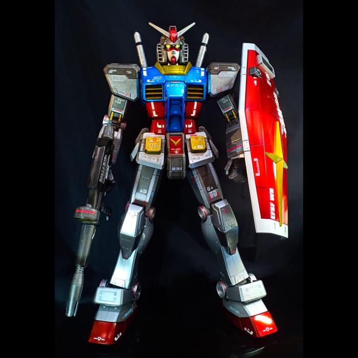 Jual Mega Size RX 78 2 Gundam rx-78-2 /Jasa Repaint Titanium Finish ...