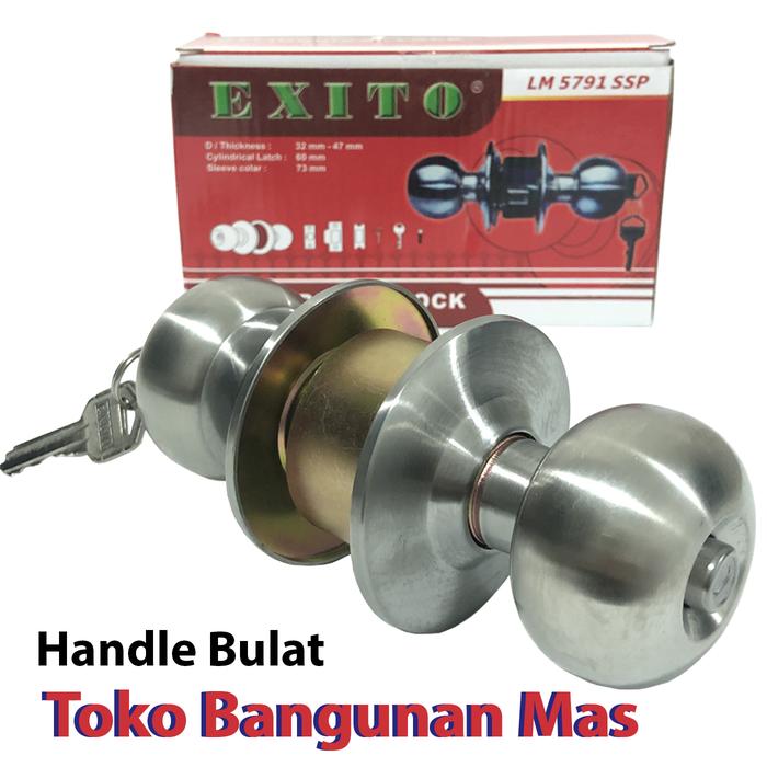 Jual Handle Bulat Kunci Kamar Mandi EXITO Stainless / HANDLE KUNCI ...