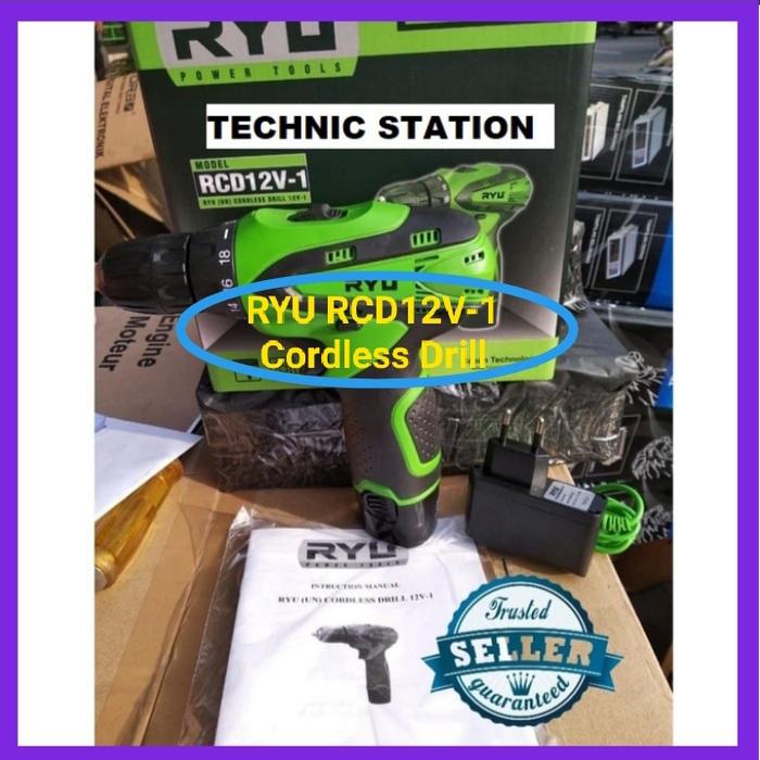 Jual RYU RCD12V-1 Cordless Drill/ Bor Baterai Besi Kayu (dewalt,stanley ...