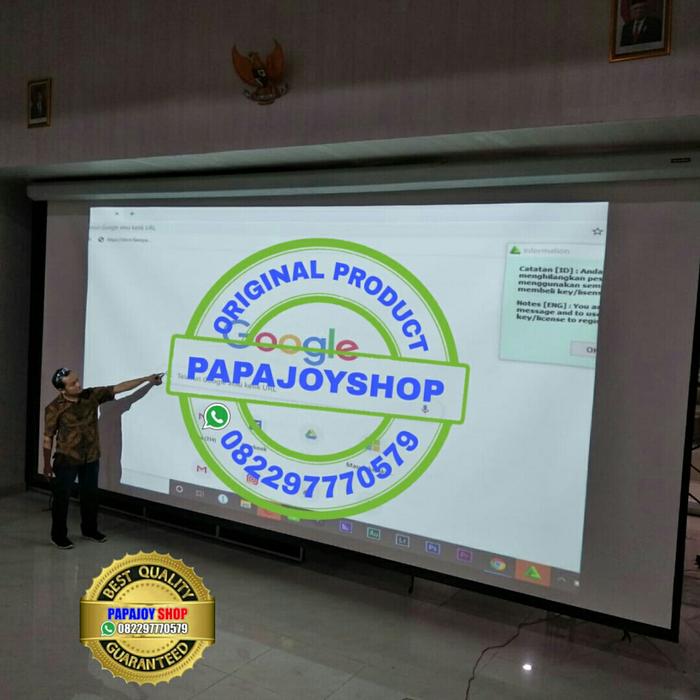 Jual Layar Proyektor Elektrik 300" (6 x 4) Meter Motorized Remote ...