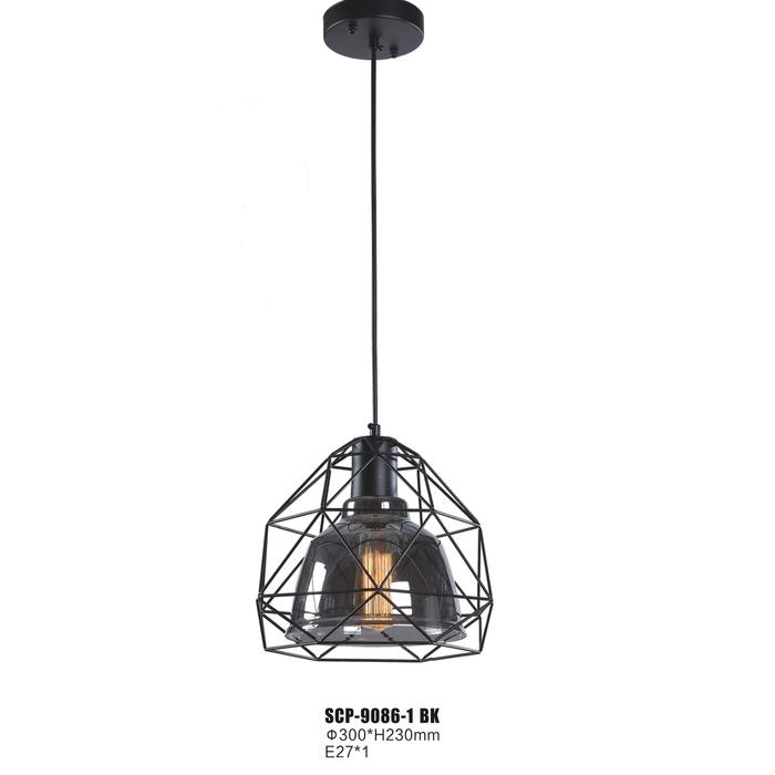 Jual LAMPU GANTUNG MODEL HEXAGONAL RANGKA BESI SIMPLE MODERN MINIMALIS ...