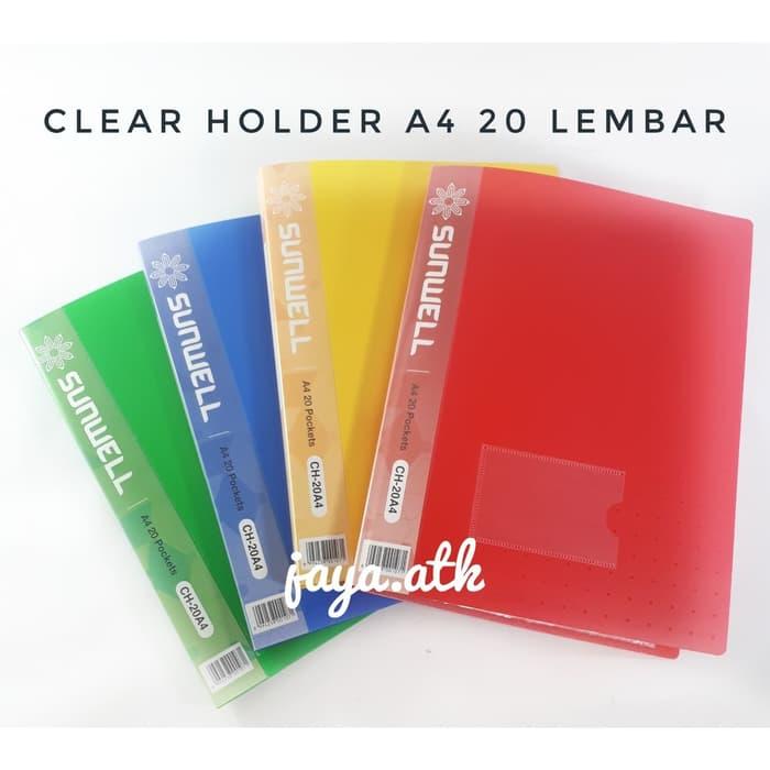Jual MAP DOKUMEN PLASTIK CLEAR HOLDER A4 20 LEMBAR DOKUMEN KEEPER ...