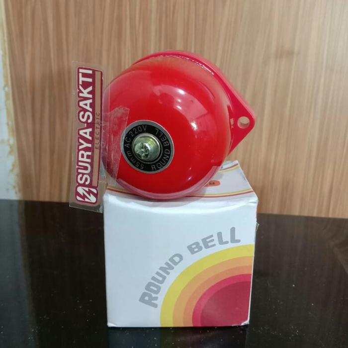 Jual Round Bell 220v 55mm Alarm Bel Sekolah Listrik Bulat Kring ...