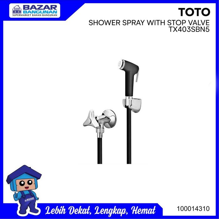 Jual BIDET SPRAY JET SHOWER WASHER TOTO TX 403 SBN5 TX403SBN5 STOP KRAN ...