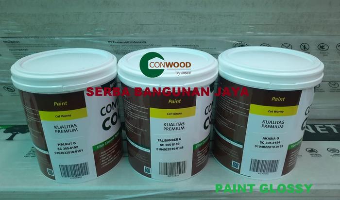 Jual CONWOOD COLOR PAINT CAT FIBERKOTE - 1 LITER - WALNUT BR - G - Kota ...